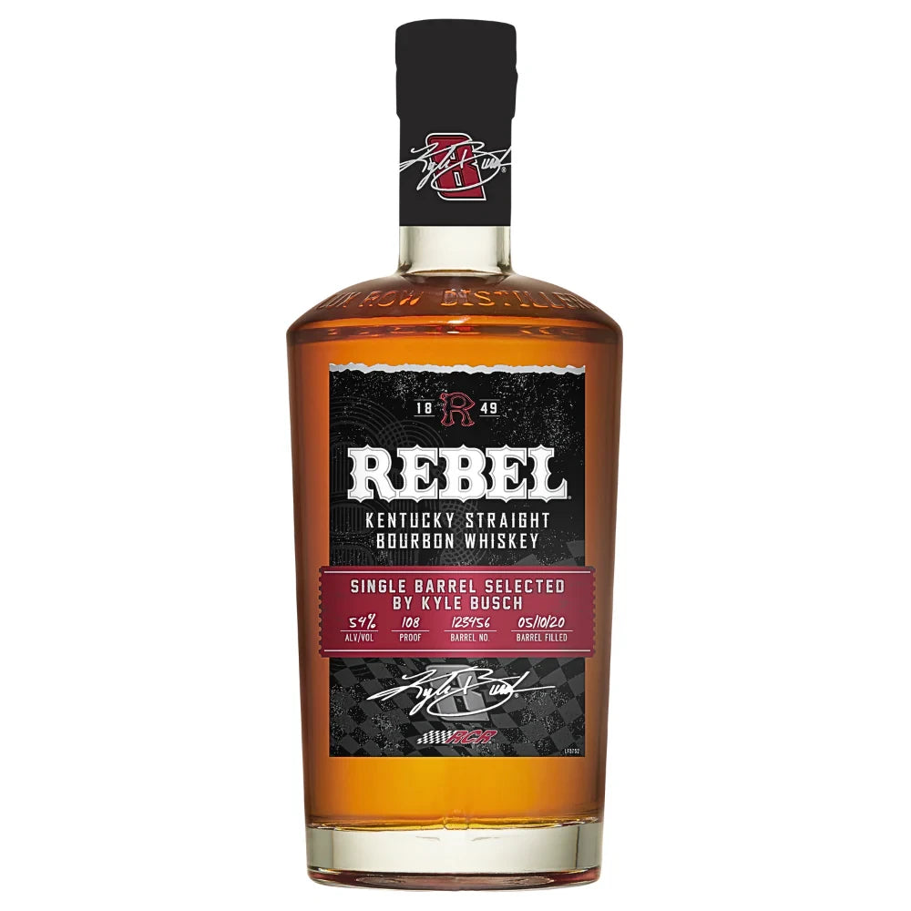 Rebel Single Barrel Bourbon Selected by Kyle Busch – You Booze